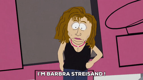 Angry Barbara Streisand GIF by South Park - Find & Share on GIPHY