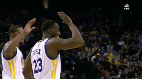 High Five Golden State Warriors GIF by NBA - Find & Share on GIPHY
