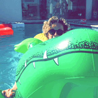 Pool Floaties GIF by glitter - Find & Share on GIPHY