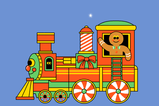 Merry Christmas Train GIF by GIPHY Studios Originals - Find & Share on ...
