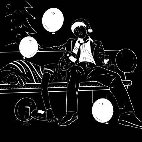 Drunk Christmas Party GIF by DrinkWise - Find & Share on GIPHY