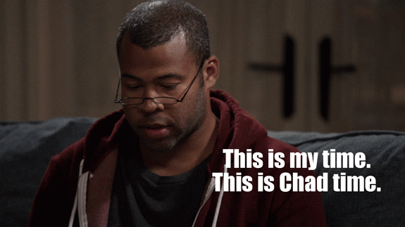 Jordan Peele Me Time GIF by CBS - Find & Share on GIPHY