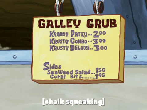 Krusty Krab Galley Grub