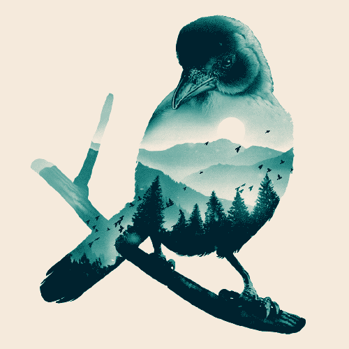 Double Exposure Photography GIF by Threadless - Find & Share on GIPHY