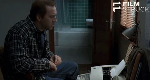 Nicolas Cage Typewriter GIF by FilmStruck - Find & Share on GIPHY