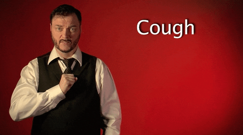 Sign Language Cough GIF by Sign with Robert - Find & Share on GIPHY