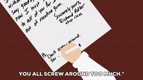 Paper Writing GIF by South Park - Find & Share on GIPHY