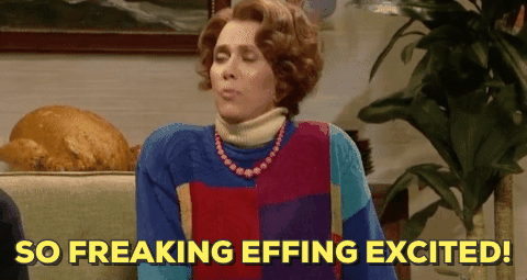 So Freaking Effing Excited Kristen Wiig GIF by Saturday Night Live ...