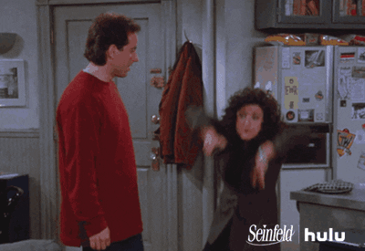 Freaking Out Elaine Benes GIF by HULU - Find & Share on GIPHY