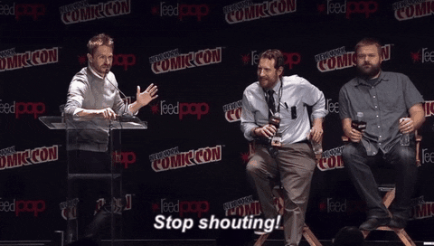 Stop Shouting GIFs - Get the best GIF on GIPHY