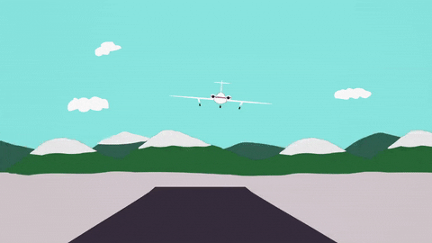 Airplane Takeoff Gif