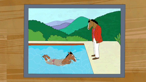 Pool Swimming GIF by BoJack Horseman - Find & Share on GIPHY