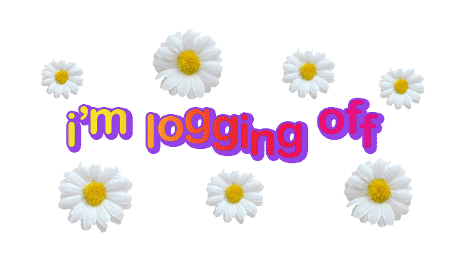 Logging Off Sticker by Lois Hopwood for iOS & Android | GIPHY