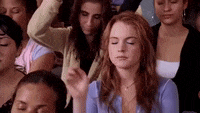 Mean Girls Raising Hand Gif