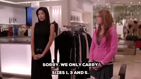 Sorry-we-only-carry-sizes-1-3-and-5 GIFs - Get the best GIF on GIPHY