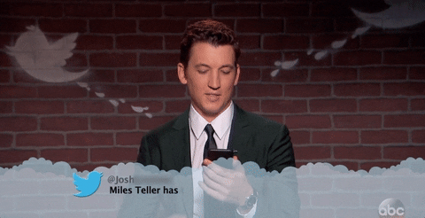 Miles Teller Mean Tweets GIF by The Academy Awards - Find & Share on GIPHY
