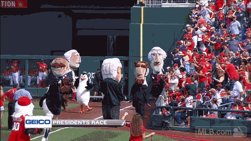 Mascot Regularseason GIF by MLB - Find & Share on GIPHY