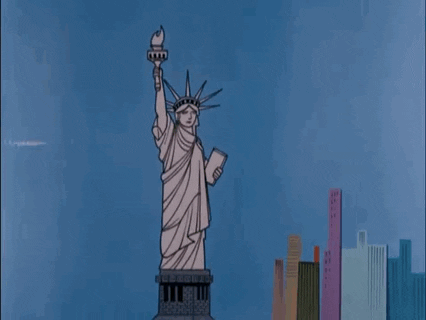 New trending GIF tagged close call statue of… | Trending Gifs