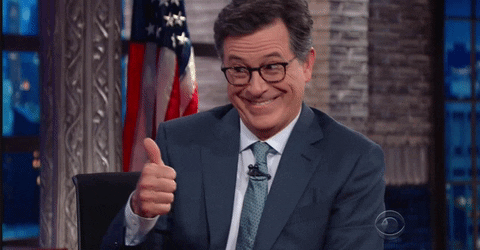 Stephen Colbert Thumbs Up GIF by The Late Show With Stephen Colbert ...