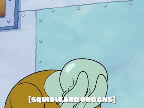 Squidward Handsome Face Gif