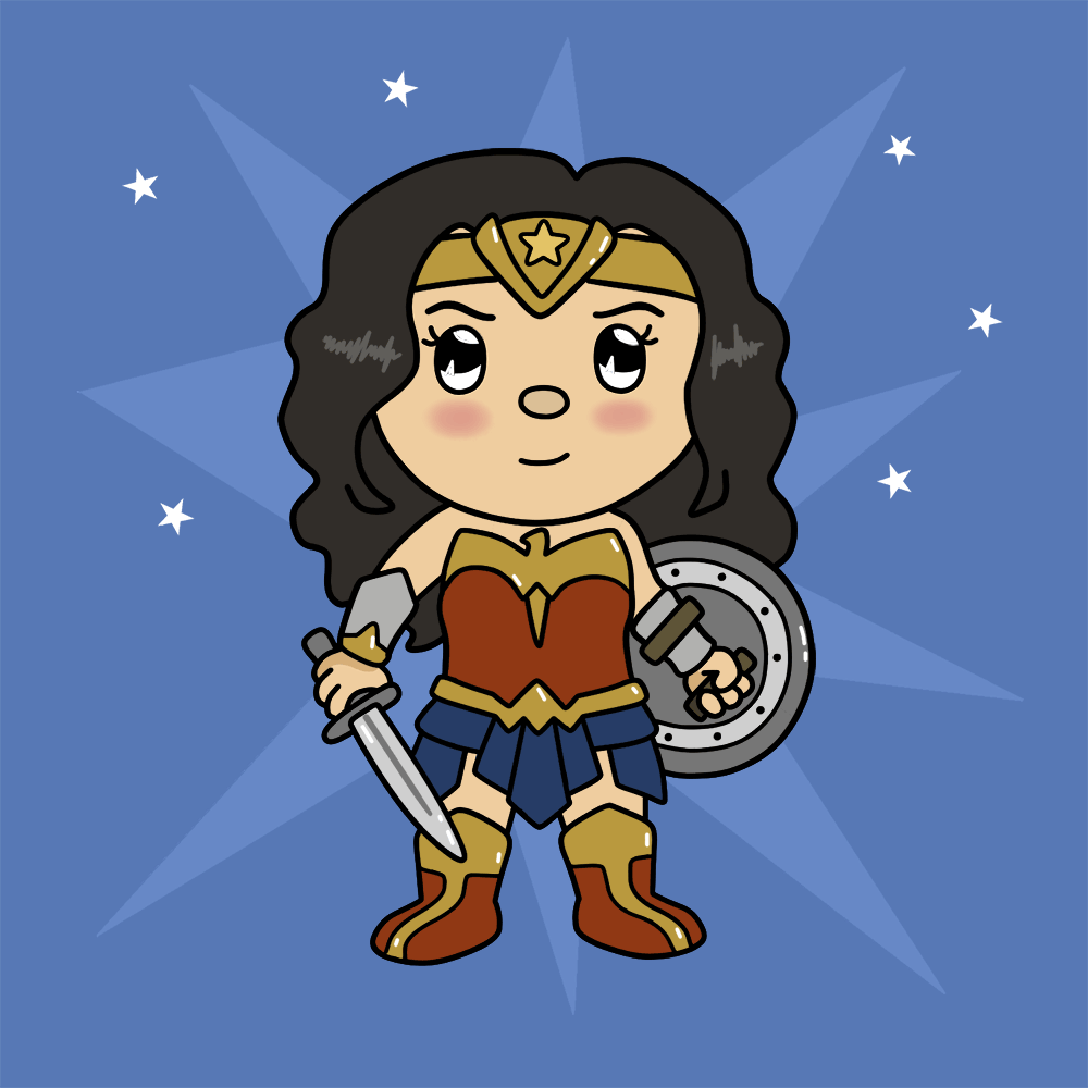 Wonder Woman GIF by beckadoodles - Find & Share on GIPHY