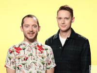 Elijah Wood Laughing Gif