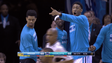 Excited Charlotte Hornets GIF by NBA - Find & Share on GIPHY