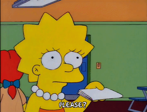 Begging Lisa Simpson GIF - Find & Share on GIPHY
