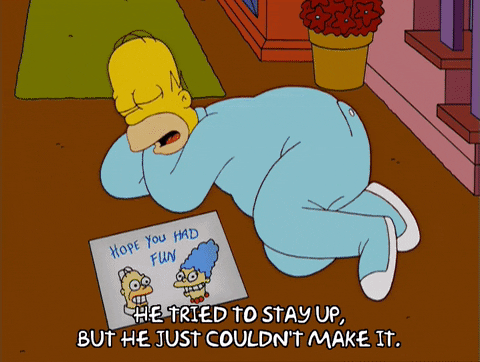 Tired Homer Simpson GIF - Find & Share on GIPHY