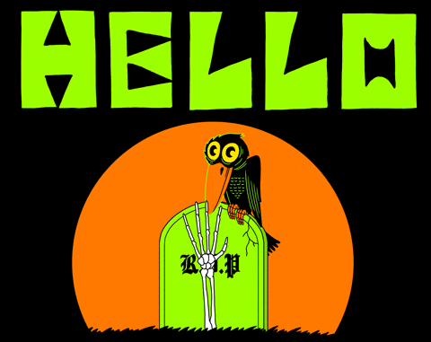Halloween Hello GIF by Studios 2016 - Find & Share on GIPHY