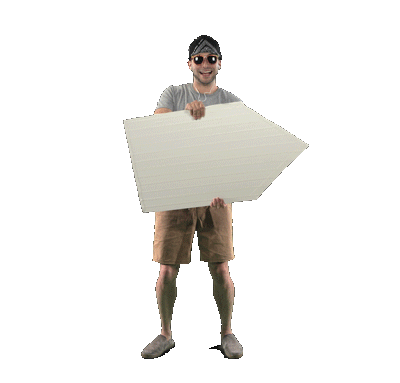 Sign Pointing Sticker By Studios Sticker for iOS & Android | GIPHY