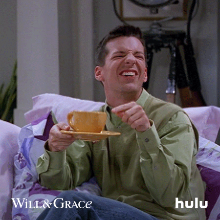 Will And Grace Laughing GIF by HULU - Find & Share on GIPHY