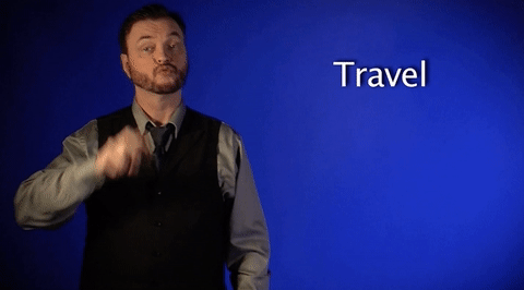 Sign Language Travel GIF by Sign with Robert - Find & Share on GIPHY