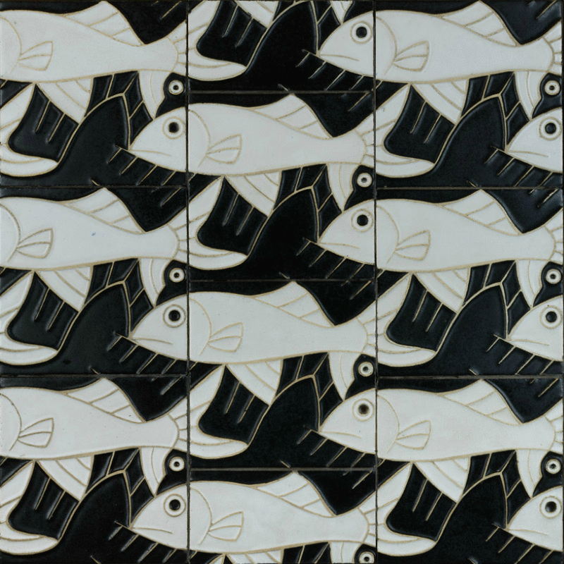 Maurits Cornelis Escher Fish GIF by Europeana - Find & Share on GIPHY