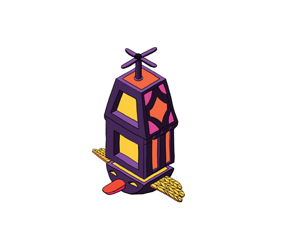 Flying House GIF by Loreta - Find & Share on GIPHY