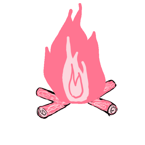 Fire Pink Sticker by mess for iOS & Android | GIPHY