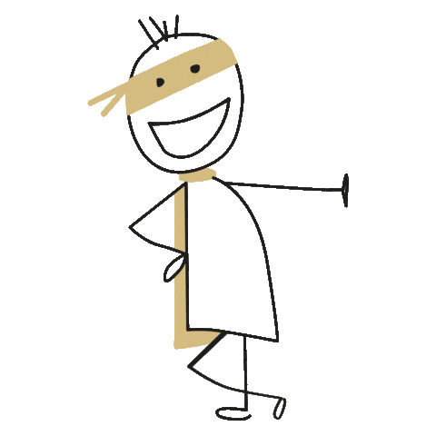 Stickman Smile Sticker by Klassenheld for iOS & Android | GIPHY