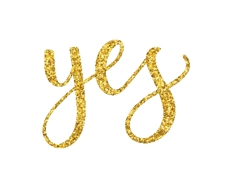 Yes Yes Yes Glitter Sticker for iOS & Android | GIPHY