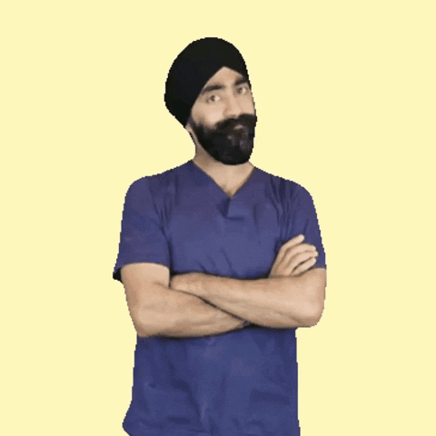 Arms Crossed Disapprove GIF by Jaz Gulati - Protrusive Dental Podcast ...