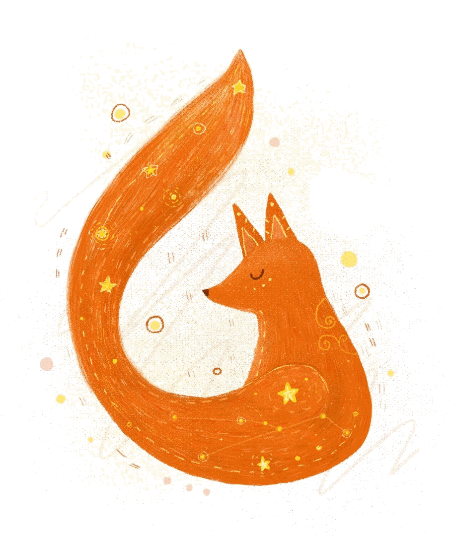 Good Morning Fox Sticker by anyakoval for iOS & Android | GIPHY