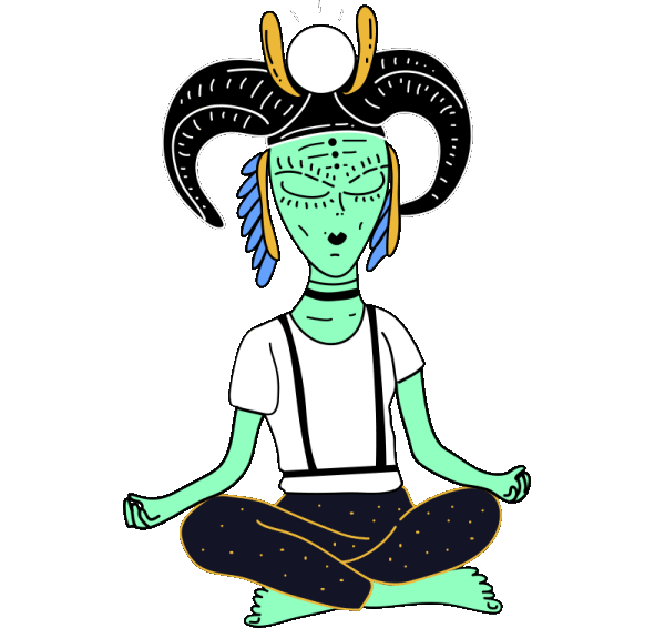 Alien Love Space Sticker by Lorena for iOS & Android | GIPHY