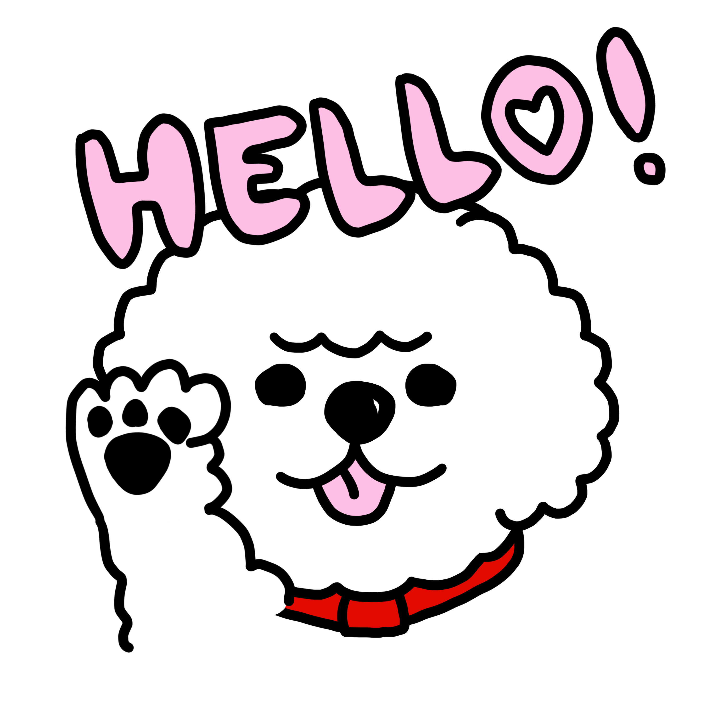 Dog Hello Sticker by Ivo Adventures for iOS & Android | GIPHY