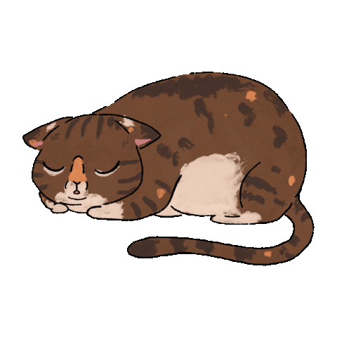 Cat Snoring Sticker for iOS & Android | GIPHY