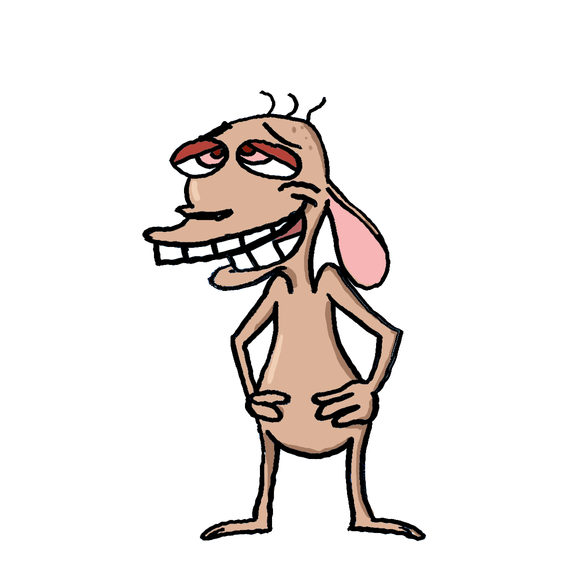 Ren And Stimpy Dancing Sticker by Lawrence Becker for iOS & Android | GIPHY
