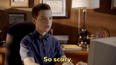 Nervous Sheldon Gif