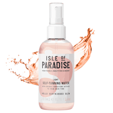 Water Fake Tan Sticker by Isle of Paradise for iOS & Android | GIPHY