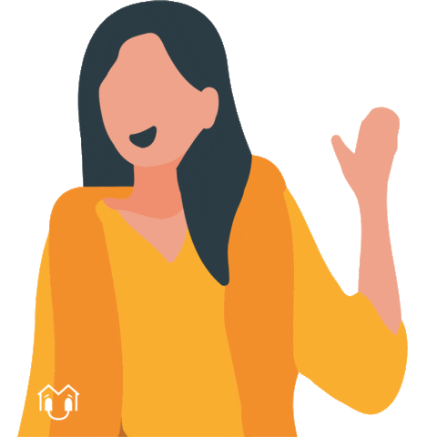 Girl Hello Sticker by Neighbourly for iOS & Android | GIPHY