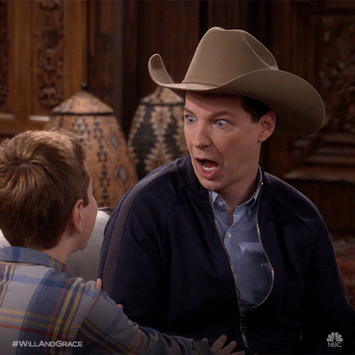 Jack Mcfarland Gasp GIF by Will & Grace - Find & Share on GIPHY