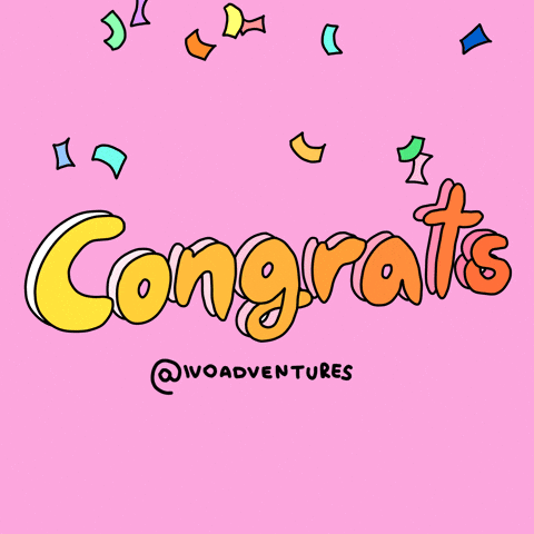 Happy Congrats GIF by Ivo Adventures - Find & Share on GIPHY