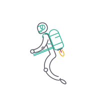 Fly Jetpack Sticker by Bisiesto Estudio for iOS & Android | GIPHY